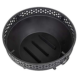 Pleasant Hearth OFW003R fire Pit, Black