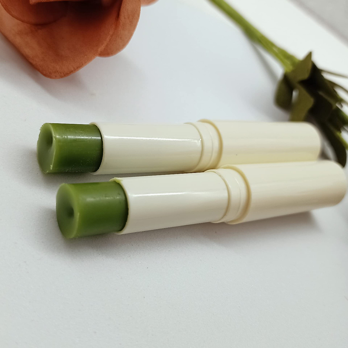 2PC Lip care Of Lips Pink Fresh Lightening Bleaching Cream Treatment Remove Dark Smoke Lips lip oil Green 2 Count (Pack of 1)