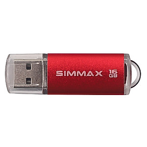 SIMMAX USB Flash Drives 5 Pack 16GB USB 2.0 Flash Drive Memory Stick Thumb Drive Pen Drive with Led Indicator (Blue Green Black Red Purple)