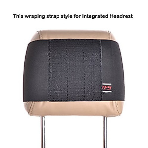 TFY Universal Car Headrest Mount Holder with Angle- Adjustable Holding Clamp for Swivel Screen Portable DVD Players, Black