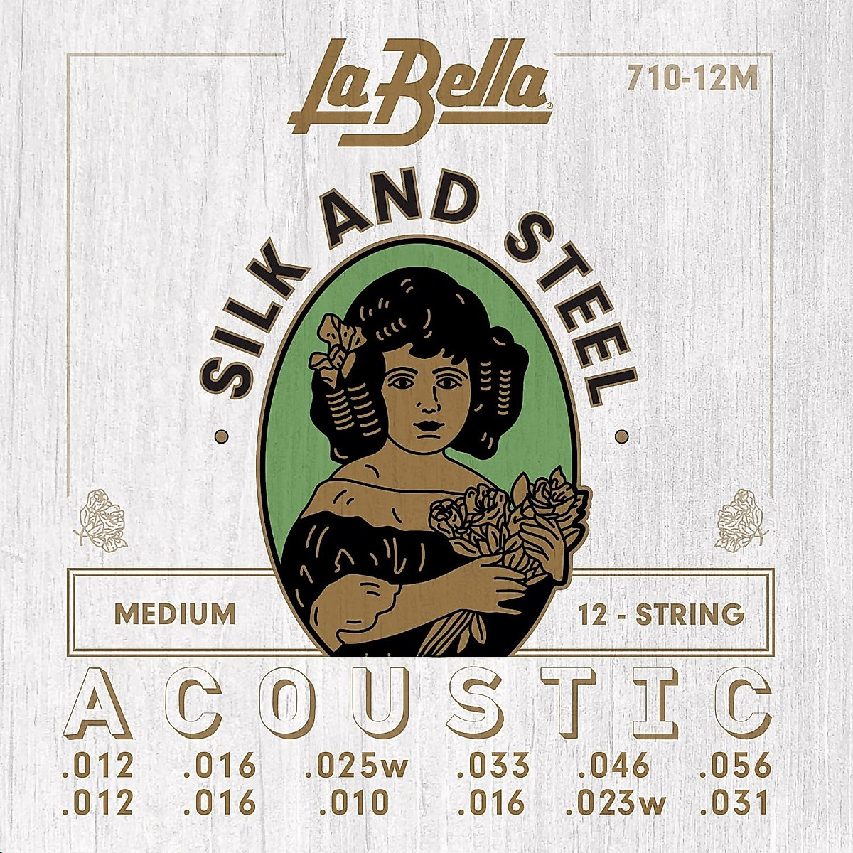 La Bella 710-12M Silk & Steel Medium Acoustic Guitar String