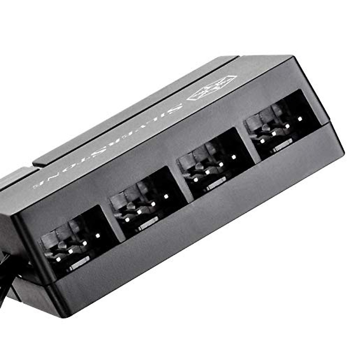 SilverStone Technology Silverstone 8-Port PWM Fan Hub/Splitter for 4-Pin & 3-Pin Fans* in Black SST-CPF04-USA (Newest Version)
