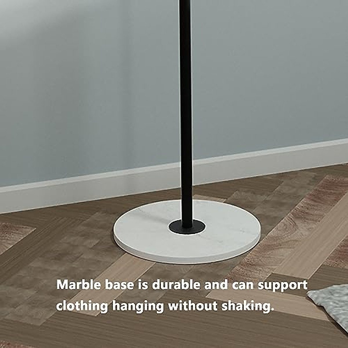 Coat Rack - Coat Racks Free Standing-Metal Standing Coat Rack with Slate Base, 8 Hooks,Perfect for Hanging Jackets, Bags, Umbrellas etc. an Ideal Coat Tree for Entryways, Living Rooms, and Bed Rooms