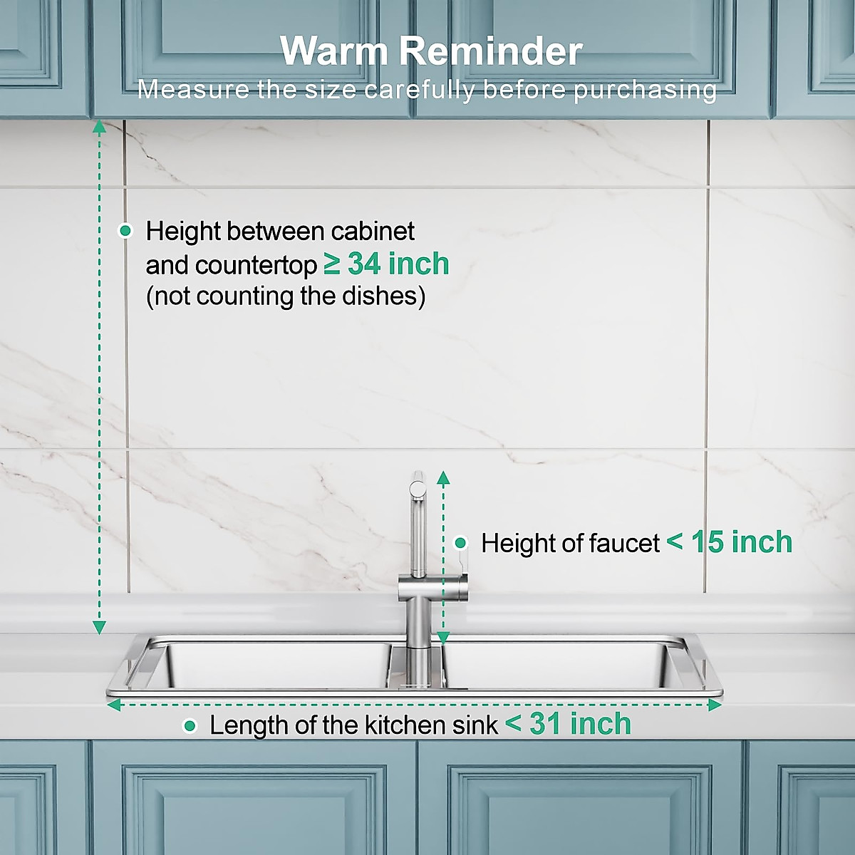 GSlife Over The Sink Dish Drying Rack Stable Stainless Steel Dish Drying Rack Kitchen Organizer Dish Drainer Shelf for Kitchen Counter, Silver