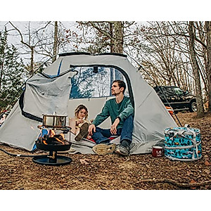 Camco Life is Better at The Campsite Pop-Up Cooler, Sketch Design | Features a Water-Resistant Interior and Built-in Bottle Opener | Holds Up to a 12-Pack of Bottled or Canned Drinks (53417)