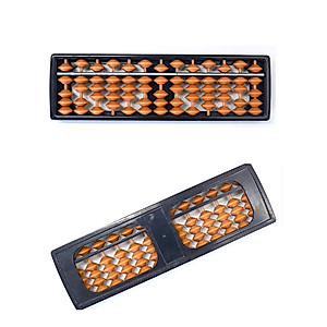 Abacus 13/17 Digits Soroban Rods Chinese Japanese Abacus Calculator Educational Tools Abacus Counting Tool (13 Digit)