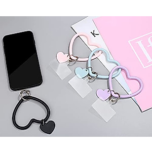 COOKOOKY Phone Lanyard Patch Wristlet Universal Cell Phone Wrist Lanyard and Phone Case Patch for Phone Case Patch Fit All Smartphones