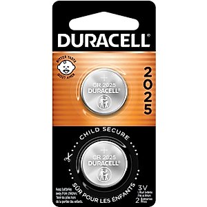Lithium Keyless Entry Battery, #2025, 3-Volt, 2-Pk.