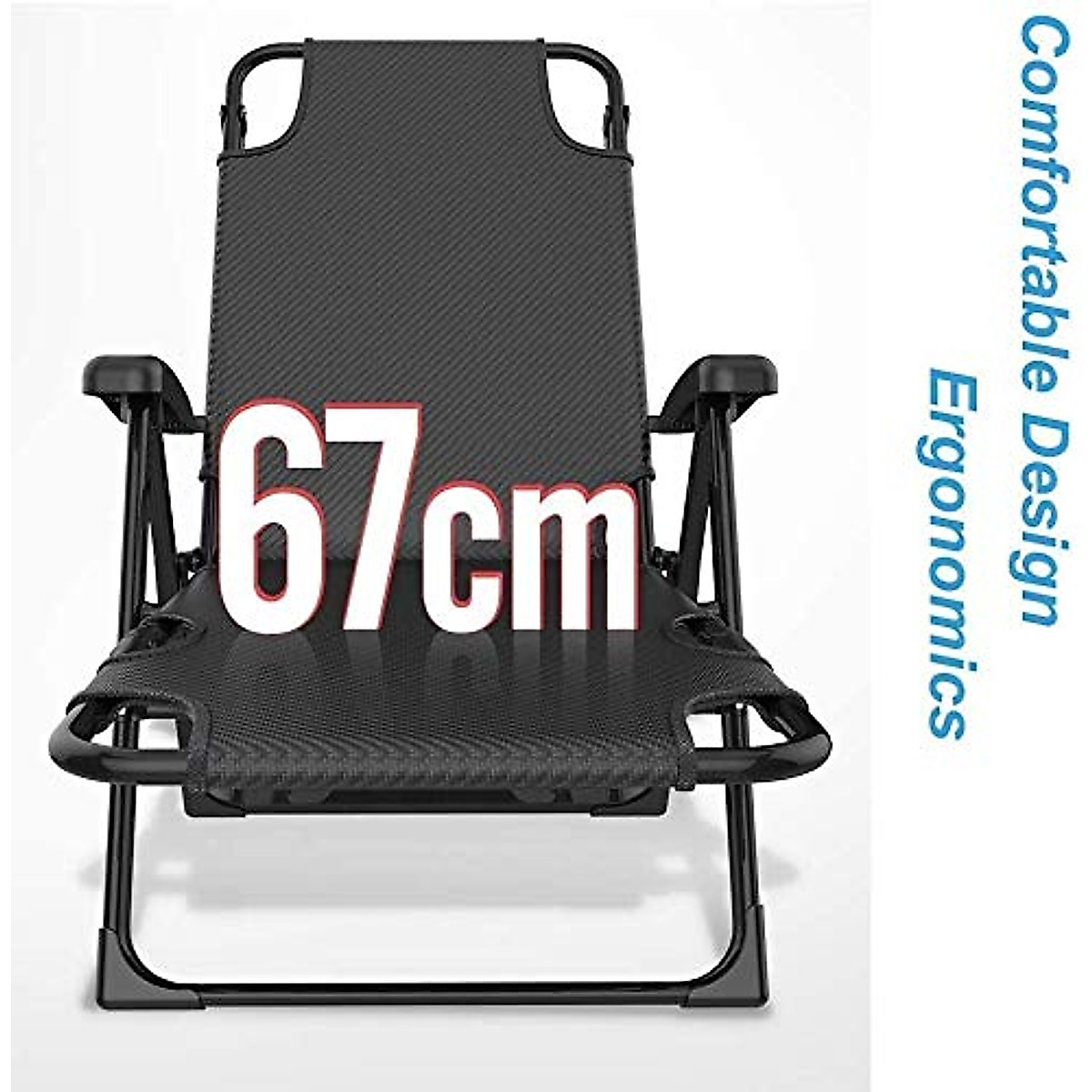 ガードレール Recliners Folding Sunloungers Heavy Duty Garden Chair Reclining Portable Sun Lounger Deck Chairs Zero Gravity