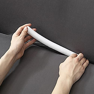 High Stretch Sofa Covers L Shape Sofa Slipcovers Sectional Modern Style Sofa Cover Stylish Solid Color Furniture Protector with Elastic Bottom Non Skid Foam for Living Room -blue-2-4 Seater+4 Seater