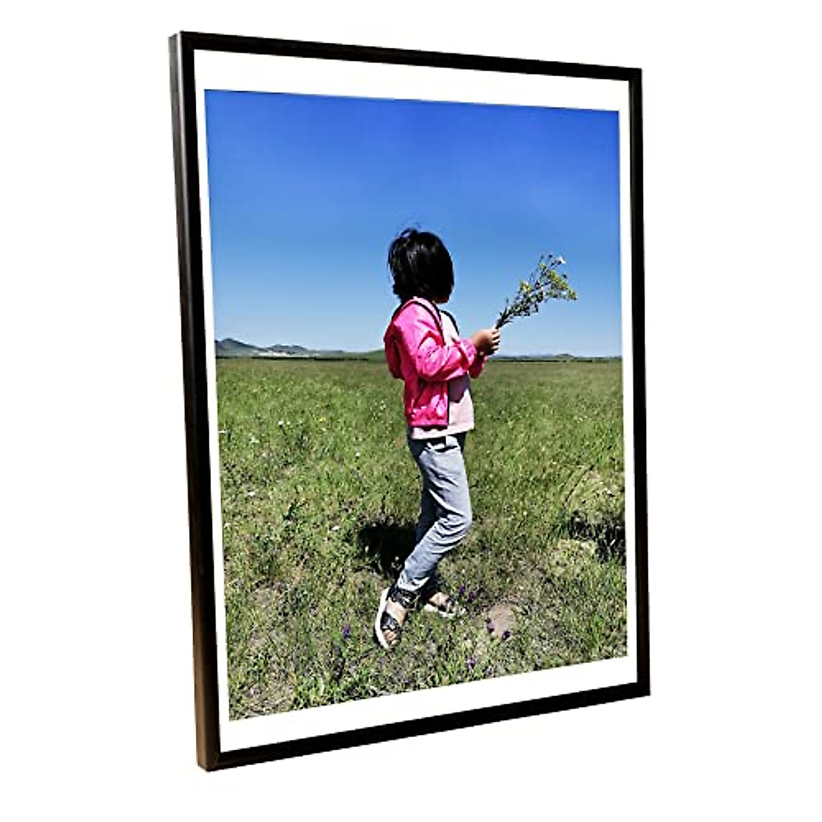 12x16 Poster Frame, Metal Aluminium Picture Frame, Display Pictures 12x16 Large Gallery Sign Photo Frame,Black,1Pack