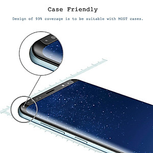 Galaxy Note 9 Screen Protector Privacy,YCFlying [Upgrade Version] Anti-spy Tempered Glass Screen Film 9H Hardness Anti-Scratch Anti-Peep Shield for Samsung Galaxy Note 9 (Note 9-B)