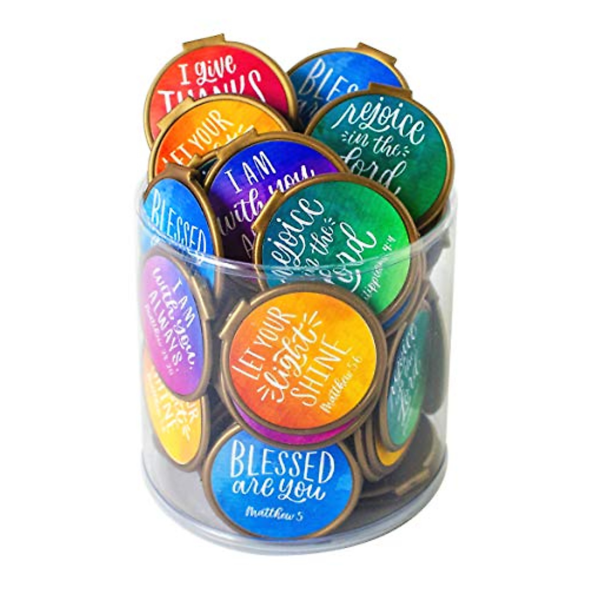 Inspirational Bookmarks for All Ages! (Set of 75) Christian Scripture Bulk Christian Quotes & PASSAGES Assorted Bookmarks Church Giveaways, VBS Rewards and Sunday School Gifts!