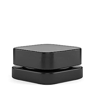 Child Proof 9ml Square Jar Glass Containers (60 Pack) - Cube Jars (All Black W/ White Interior)