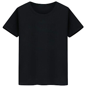 Top for Men Party Disco DJ Sound Activated LED Light Up and Down Flashing Glowing Printed Crewneck Short-Sleeve T Shirt