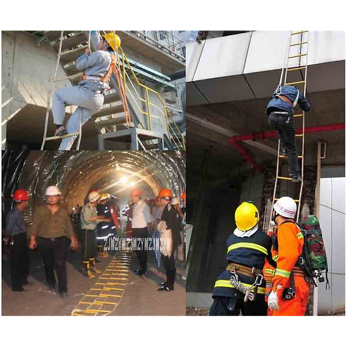 Rope Ladder, Escape Ladders Nylon Home Climbing Engineeladder Emergency Escape Ladder Fire Escape Ladder for and Balconies/20M/65.6Ft