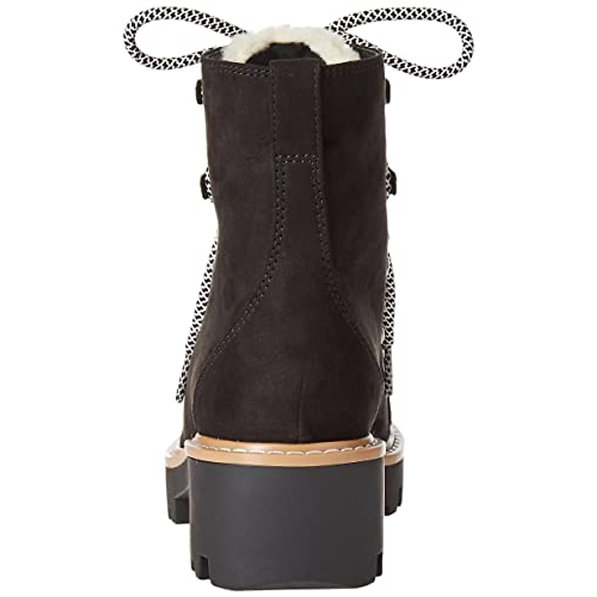 The Drop Women's Caleb Shearling Hiking Boot Black, 7.5