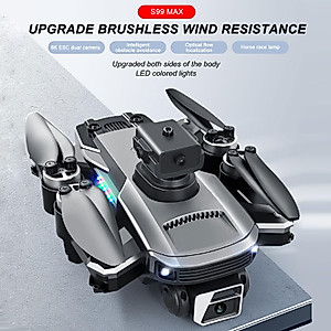 S99 Best Drone with Camera 4K, Professional FPV Quadcopter with Optical Flow Hovering, Remote by Controllers, Toys Kids