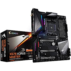 GIGABYTE X570 AORUS Master (AMD Ryzen 3000/X570/ATX/PCIe4.0/DDR4/USB3.1/ESS 9118 Sabre HiFi DAC/Fins-Array Heatsink/RGB Fusion 2.0/3xM.2 Thermal Guard/Gaming Motherboard)
