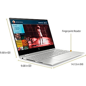 HP Envy X360 2-in-1 Touchscreen Laptop 15.6" FHD i7-10510U Business PC, 32GB RAM, 1TB SSD, Quad-Core up to 4.90 GHz, USB-C, Fingerprint, Backlight Keyboard, B&O Speakers, Webcam, Win 10