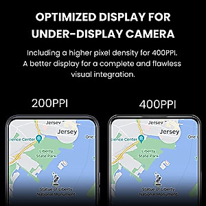 ZTE Axon 30 Cell Phone - 5G Factory Unlocked Smartphone, Under Display Camera, 120Hz Refresh Rate, 6.92 inches AMOLED Full Screen, 64MP Multi-Camera, Long Lasting Battery, US Version (12+256GB, Black)