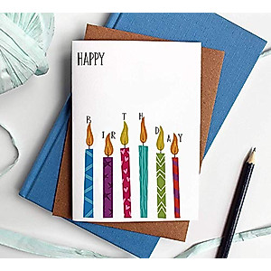 Birthday Cards Bulk 120 Count Assortment Happy Birthday Cards with Envelopes and Seals, Blank Note Cards 4 x 6 inch, Handwritten Creative Bold Colorful Desgin, Blank on the inside
