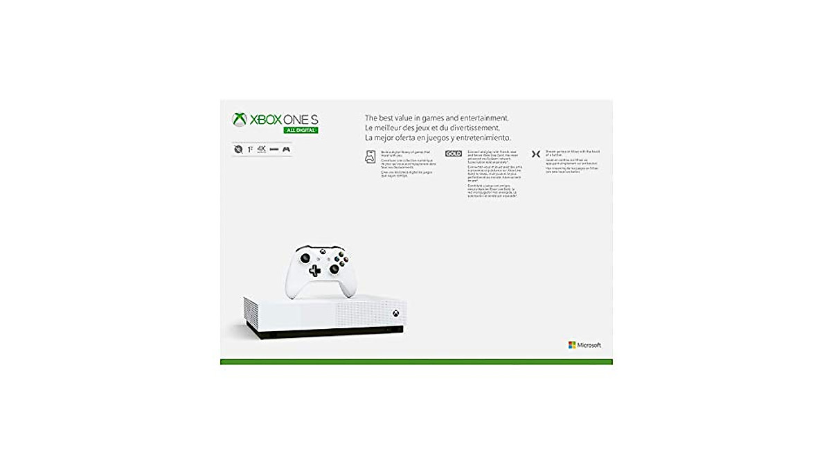 Xbox One S 1TB All-Digital Edition - Disc-Free Gaming Console