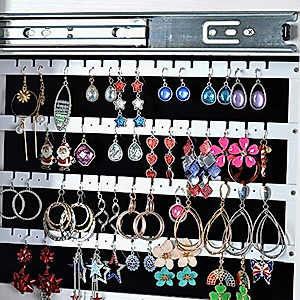 AnQuipet jewelry cabinet floor standing,freestanding jewelry cabinet with full- length mirror, Standing Mirror with Jewelry Storage for Bedroom