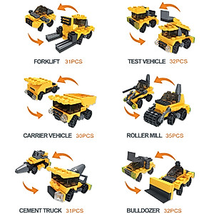 Kiddokids 18 Pcs Filled Easter Eggs with Construction Vehicles Building Blocks Toys, Easter Eggs Prefilled for Easter Theme Easter Eggs Hunt, Basket Stuffers Fillers (3.15inch)