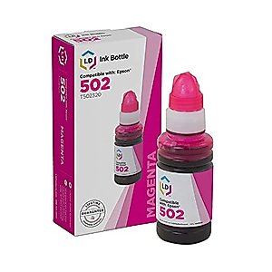 LD Products Compatible Ink Bottle Replacement for Epson 502 T502320-S (Magenta) Compatible with Epson ET Series, Epson Expression and Epson Workforce