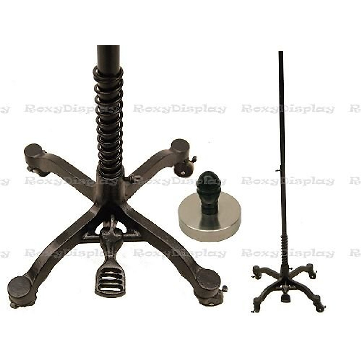 ROXYDISPLAY™ White Color Body Form, Size 18-20, Plus Size Mannequin with Chrome Caster Base+Cap