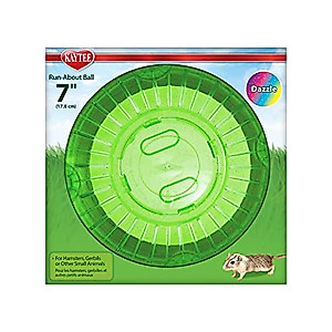 Kaytee 7" Dazzle Run-About Exercise Ball For Pet Hamsters & Gerbils