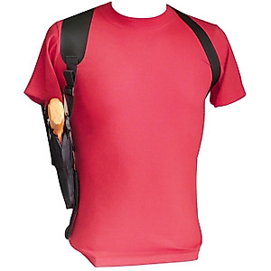 Federal Left Hand Vertical Shoulder Holster for 4" Revolver in 38 & 357 Fits S&W, Ruger, Taurus, Most Others