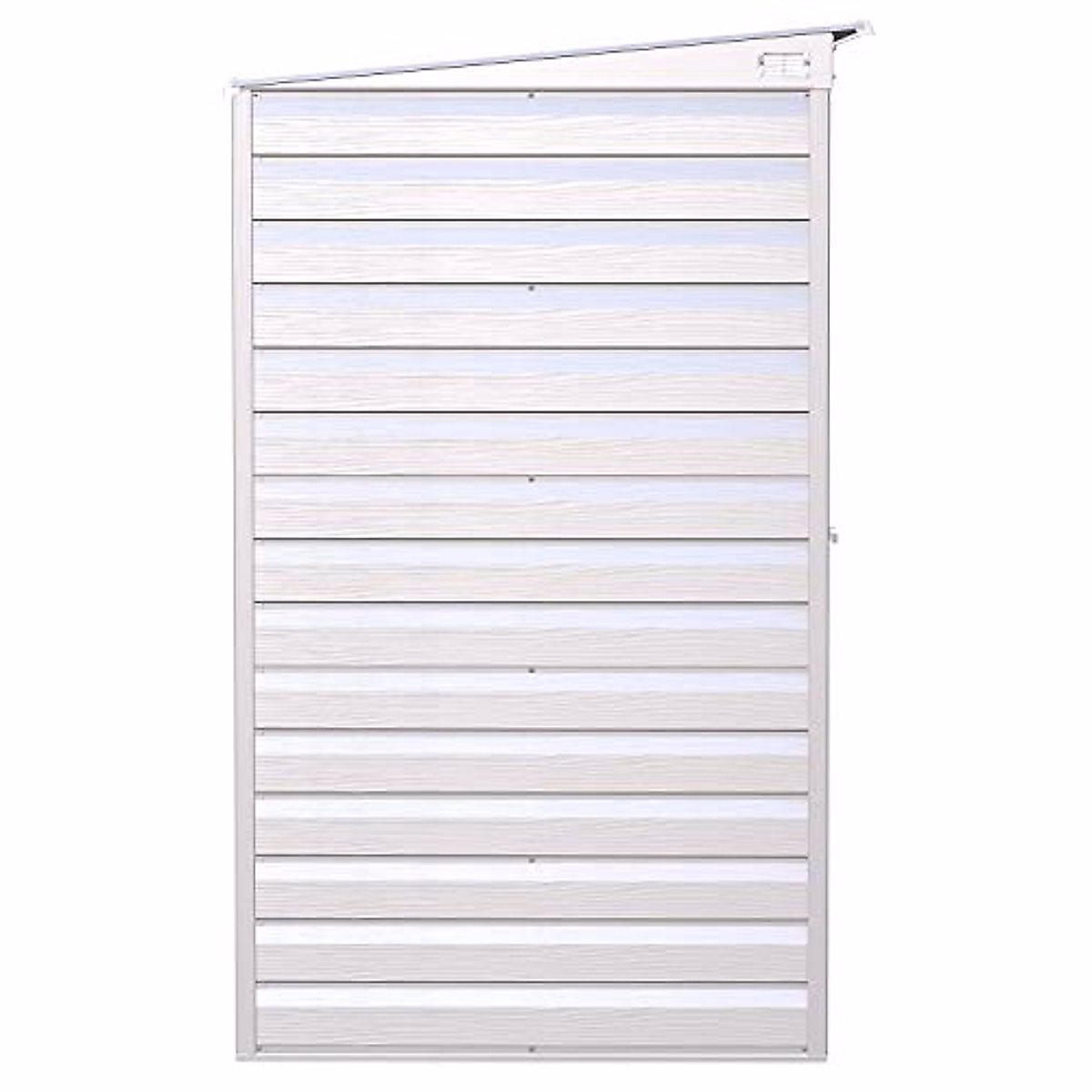 Arrow Shed Select 8' x 4' Outdoor Lockable Steel Storage Shed Building, Flute Grey