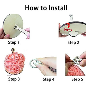 Yarn Holder, Portable Wrist Yarn Holder, Yarn Holder for Crocheting, Wrist Yarn Holder with Wrist Strap, Yarn Ball Holder, Yarn Spinner, Wood Crochet Yarn Holder, Yarn Storage for travel (loving heart)