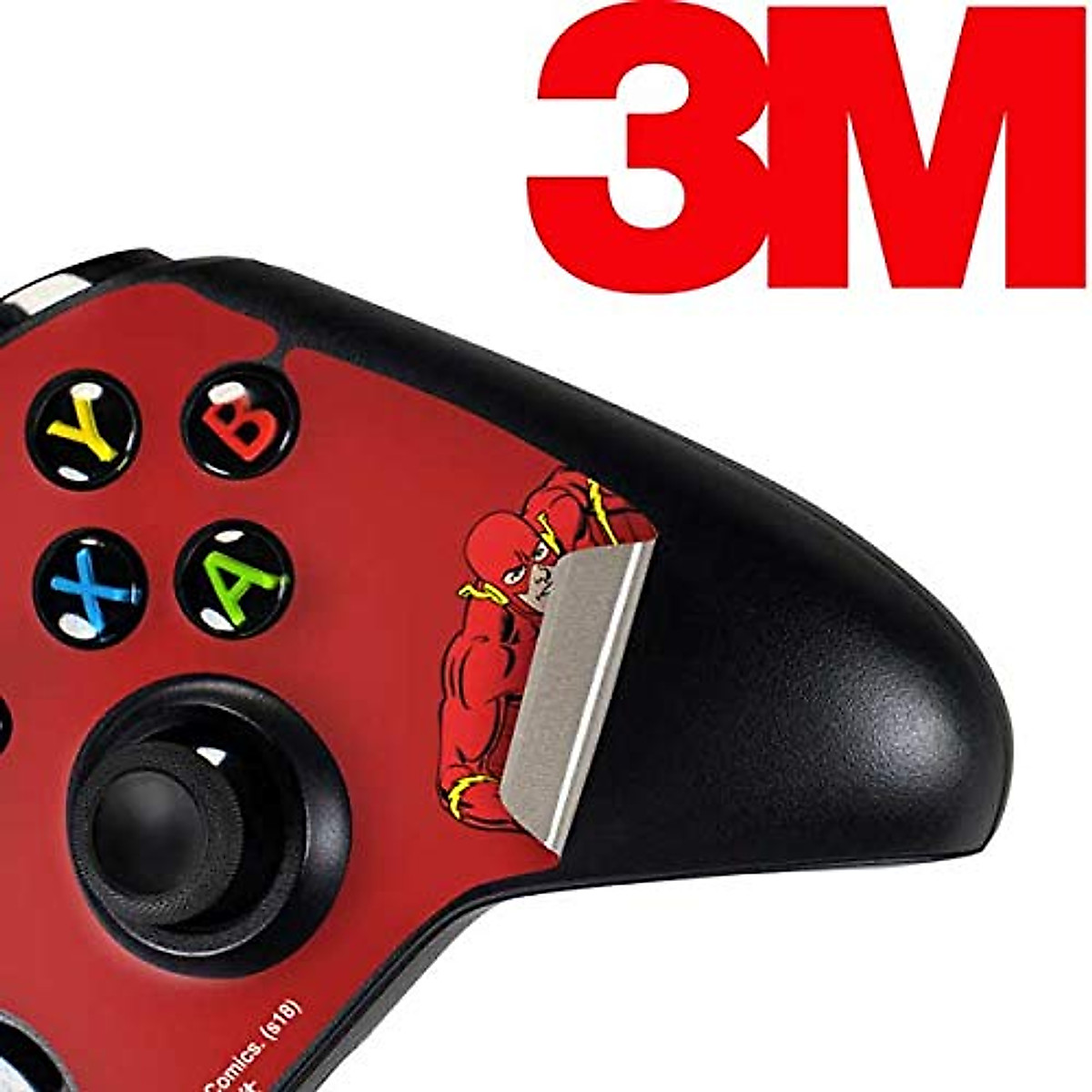 Skinit Decal Gaming Skin Compatible with Xbox One Controller - Officially Licensed Warner Bros Flash Portrait Design