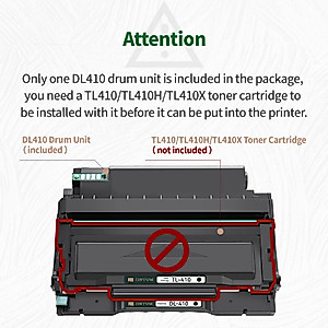 JINTUM DL-410 Drum Unit Replacement for Pantum DL410 DL-410 for M7102DW P3012DW M6800FDW M7100DW M7200FDW M6802FDW M7102DN M7202FDW Printer (1 Black)