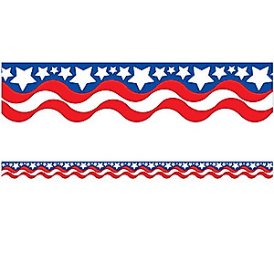 Teacher Created Resources Patriotic Border Trim, Multi Color (4158)