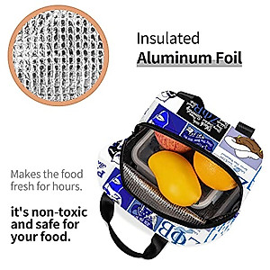 SOMIK Portable Insulated Lunch Bags for Women Reusable Leakproof Cooler Bag Lunch Tote for Travel Beach Picnic Work Sisters Paraphernalia Gifts (A2)