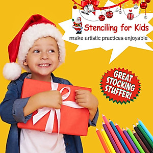 Stencils for Kids, 32 pcs Plastic Drawing Stencils Kits Animals Shape Stencils for Kids Boys Grils Crafts School Art Projects