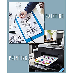 White Cardstock Paper 8.5 x 11, 60 Sheets 250g Premium White Card Stock Printer Paper, Heavy Construction Paper for card making, scrapbooking, craft