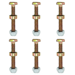 TLAOISUS 6-Pack 1501216MA Shear Pin Bolt Kits Compatible with Murray AYP Craftsman 1501216 9524MA 301172 722130 301172MA Snow Throwers Snowblower