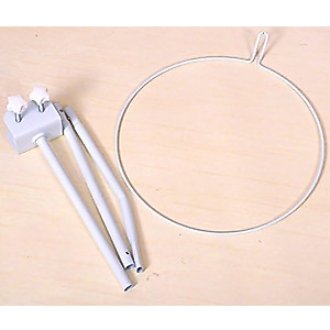 RuiHome Dome Style Hanging Baby Mosquito Net Nursery Bed Canopy with Blue Bowknot Decor, Netting with Holder Stand