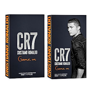 Cristiano Ronaldo CR7 Cristiano Ronaldo - Game On Men EDT Spray - Daily Use Woody Aromatic Fruity Fragrance Cologne With Blend of Apple,Lavender & Cedarwood - 1.7 oz