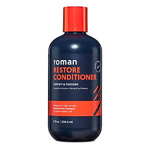 ROMAN Men's Restore Conditioner with Ingredients to Fortify and Moisturize Hair | With Plant Proteins, Coconut Oil, and Shea Butter | Made Without Parabens or Phthalates | 8 fl oz