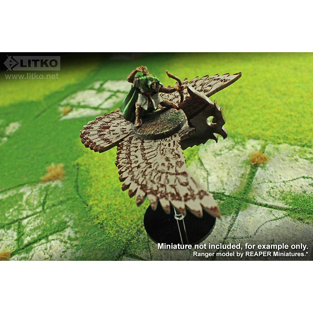 LITKO Bird Character Mount | Bird of Prey | Role Playing Games | Compatible with Dungeons & Dragons and Pathfinder Games (Owl)