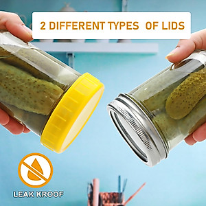 Brajttt Mason Jars 8 oz, Glass Jars With Regular Lids and Bands,16 pcs Canning Jars Jelly Jars, Ideal for Jam, Honey,DIY Spice Jars, Dessert