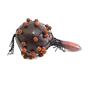 Jive Coconut Wood Maraca Shaker With Sacred Beads Musical Percussion Instrument Nice Sound