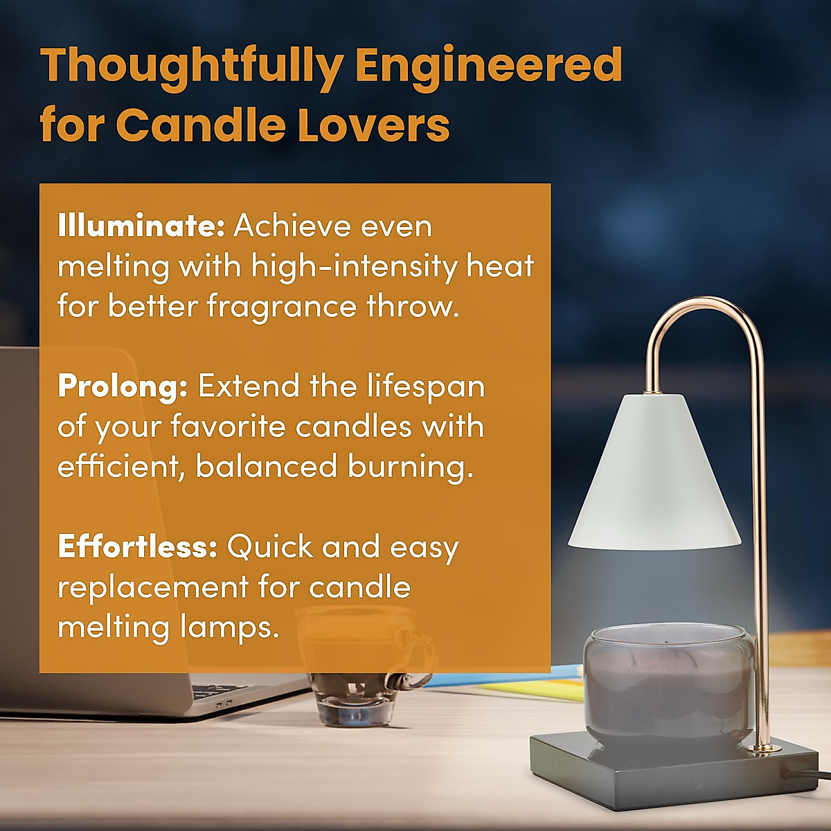 3 PACK New GU10 Halogen Heat Spot Lamp 75 Watt Candle Warmer Lamp Replacement Light Bulb I Top Down Heating Wax Melter Recessed Lighting Spotlight Fixture Kitchen Bathroom Vanity 75W Heating Lights