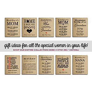 Personalized Gifts for Women, Wedding, Anniversary, Engagement, or Birthday Gift: What a Difference a Day Makes Burlap Print (UP TO 20 NAMES & DATES!)